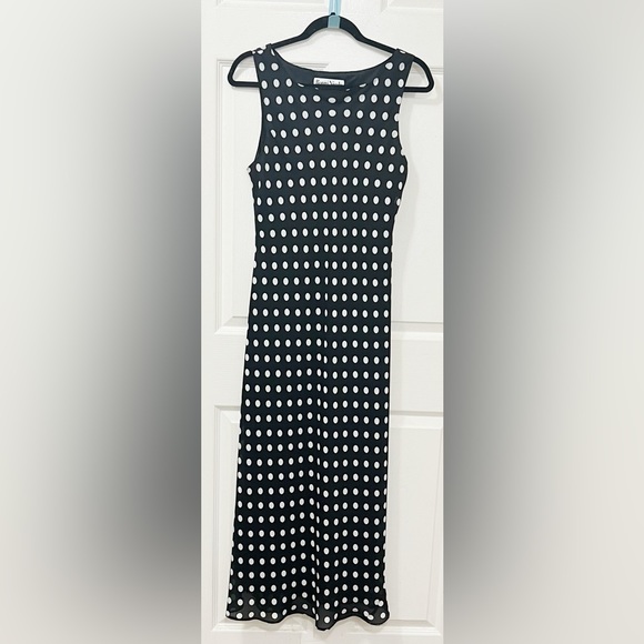 Ronni Nicole | Dresses | Vintage Ronni Nicole By Ouida Black Polka Dot ...